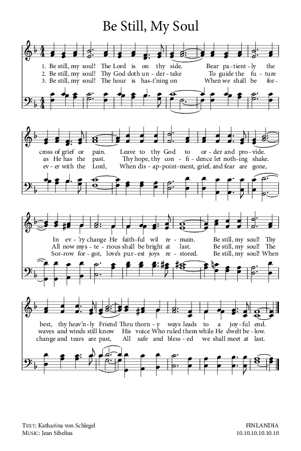 Be Still, My Soul — Doxology.app